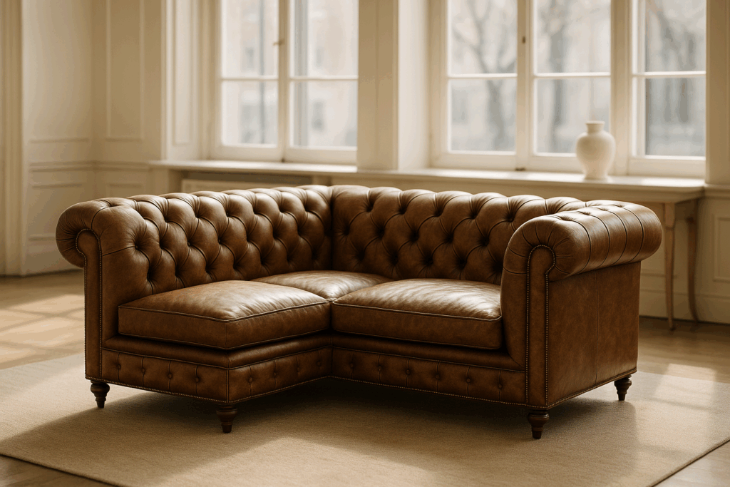 Canapé Chesterfield d'Angle : Guide de Mesures Essentielles ...