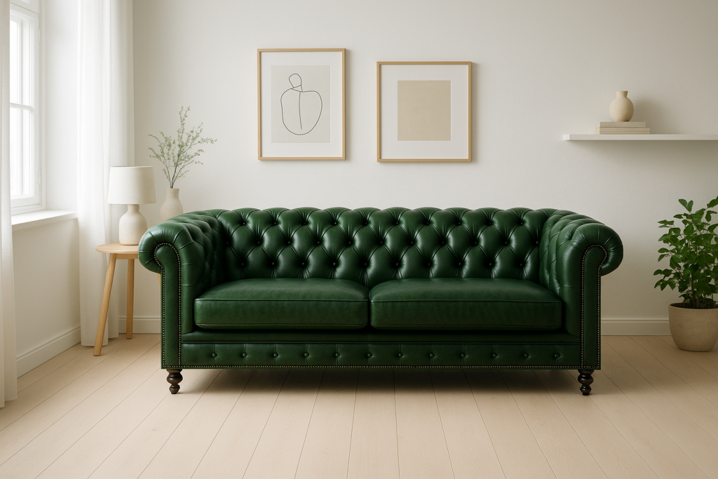 How to Mix a Chesterfield Sofa with Modern Scandinavian Decor ...